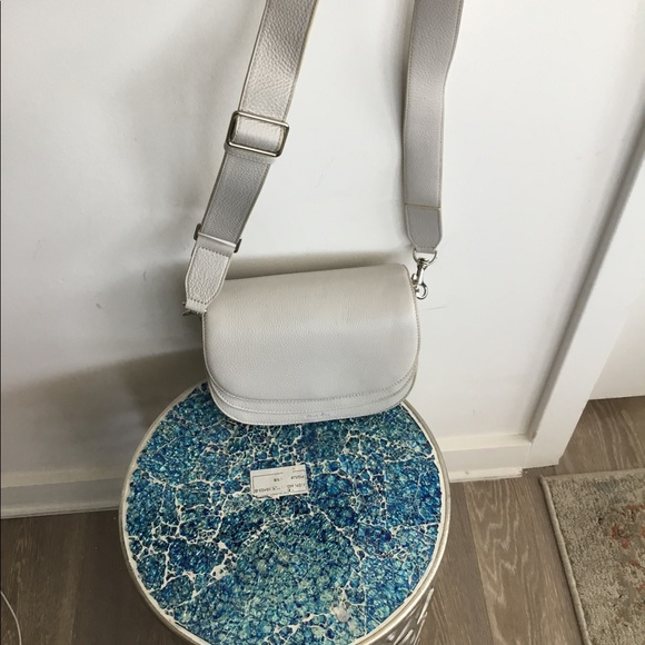 Steven Alan | Bags | Stevenalan Pebbledgray Leather Saddle Bag ...